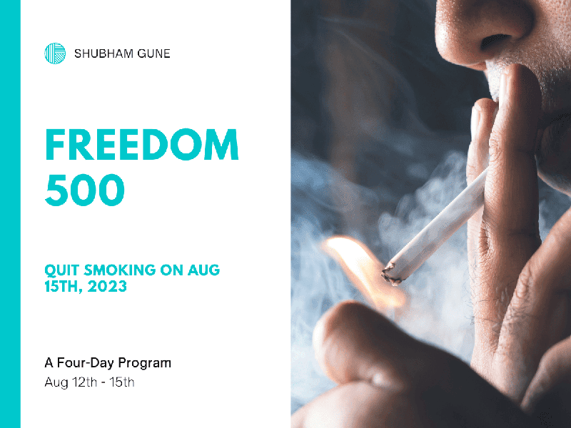 Being cigarette-free with Freedom 500 program | MyndStories