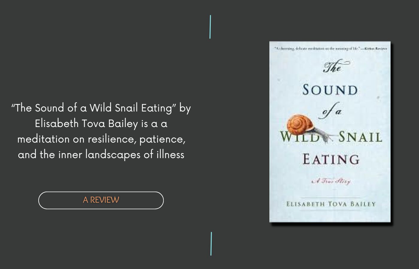 Book Review: The Sound of a Wild Snail Eating by Elisabeth Tova Bailey
